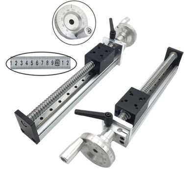 Mini Manual Ball Screw Slide Table Handwheel XY Positioner Linear Rail ...