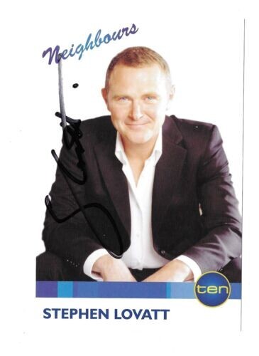 Neighbours - Stephen Lovatt - Max Hoyland - Hand Signed Cast Card | eBay