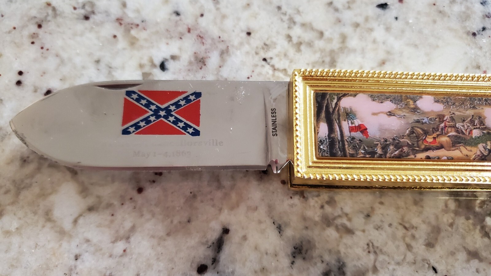 Battle of Chancellorsville Collector Knife Pocket Folding Jack Knife | eBay