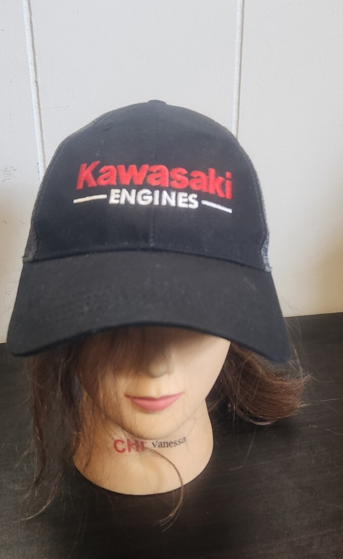 Kawasaki Engines Mesh Trucker Hat Snap Fit Adjustable… - Gem