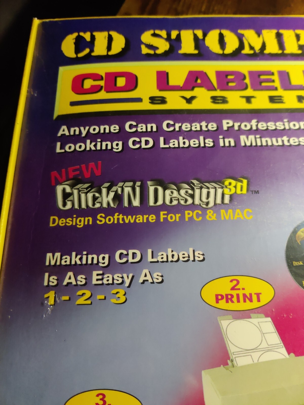 New Sealed CD Stomper Pro CD Labeling System Label Maker Apply Print ...