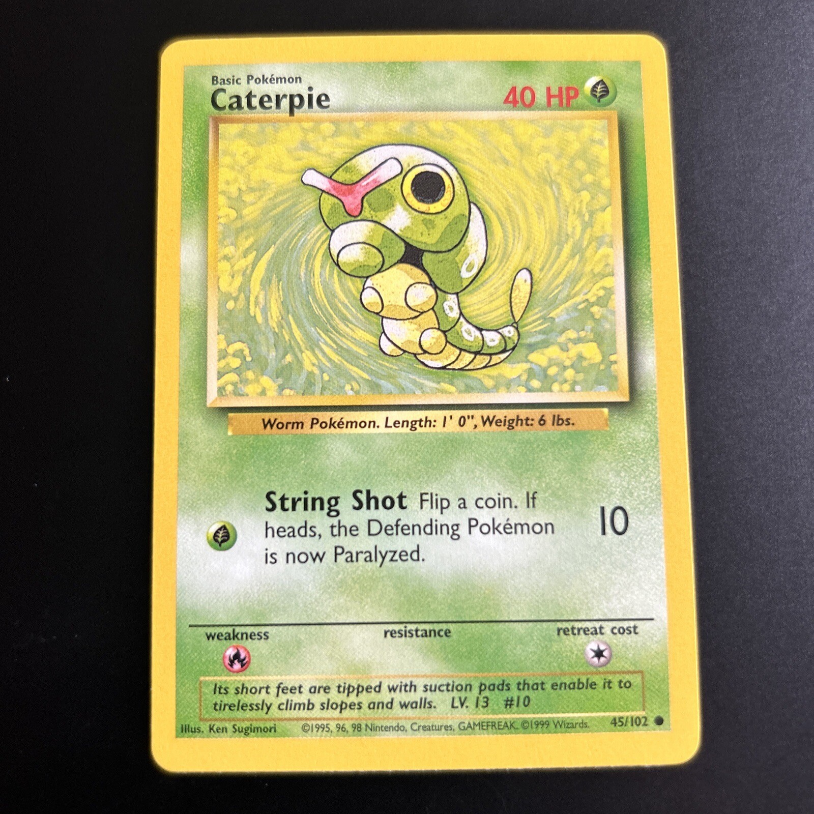 Pokemon TCG - Caterpie - Base Set Unlimited - 45/102 Common - Mint | eBay