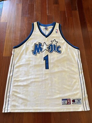 Vintage Champion Authentic Jersey Orlando Magic #1 Tracy McGrady Size ...