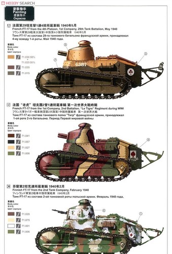 Meng TS-008 Model 1/35 French FT-17 Light Tank (Cast Turret) Armour | eBay