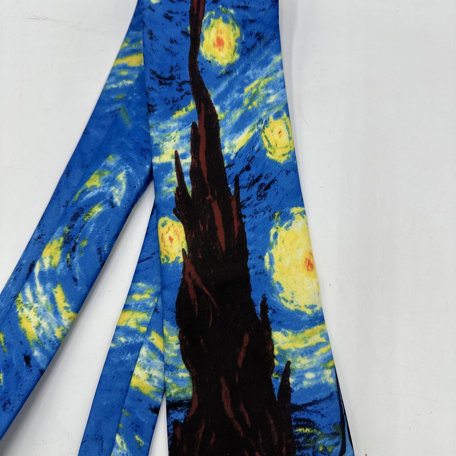 Vintage Ralph Marlin Vincent Van Gogh Starry Night Tie - Gem