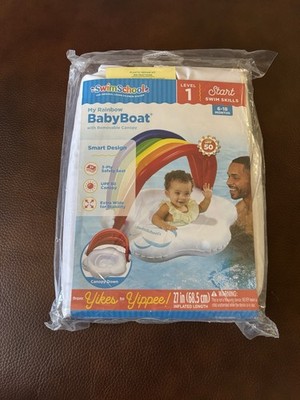NEW 🆕 Swim School BABY Float RAINBOW Cloud 6-18 Mo Level 1 POOL Seat ...