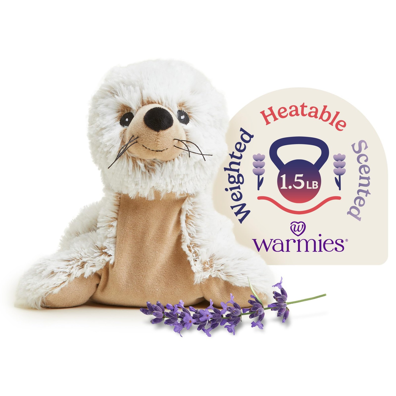 Microwavable & Weighted Stuffed Animals, Seal - Heated Stuffed Animal ...