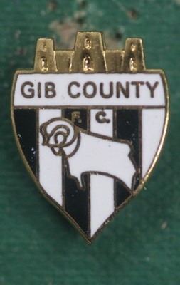 RARE Gibraltar Gib County FC Football Club Enamel Pin Badge Calcio ...