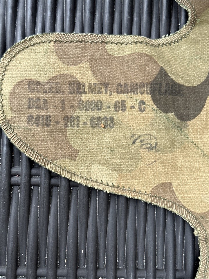 VERY UNIQUE VIETNAM WAR M1 COMBAT HELMET HAS CAMOUFLAGE NET AND ...