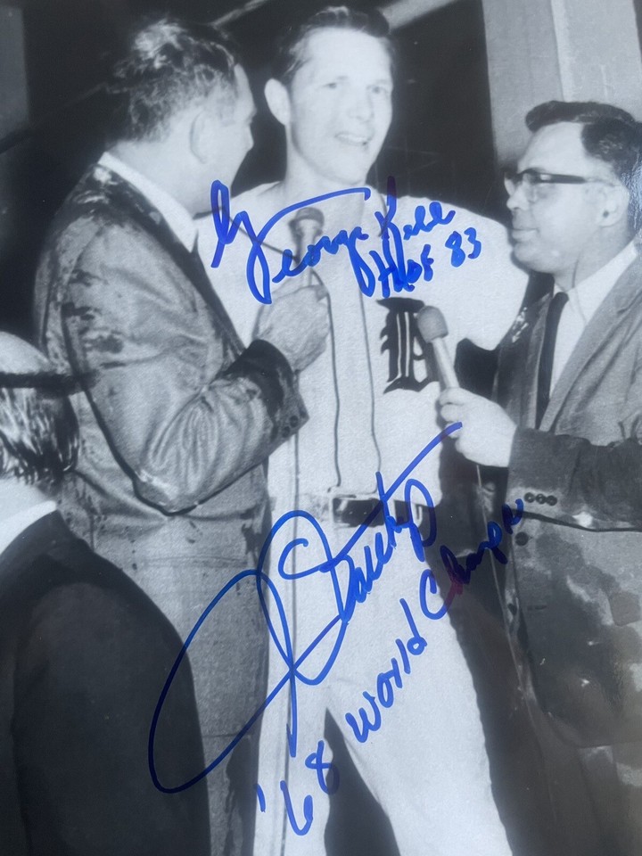 1968 Detroit Tigers Jim Northrup & George Kell Autographed 8x10 ...