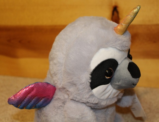 Sloth Unicorn Plush Slothicorn Pegasus Rainbow Wings 12” Kellytoy ...