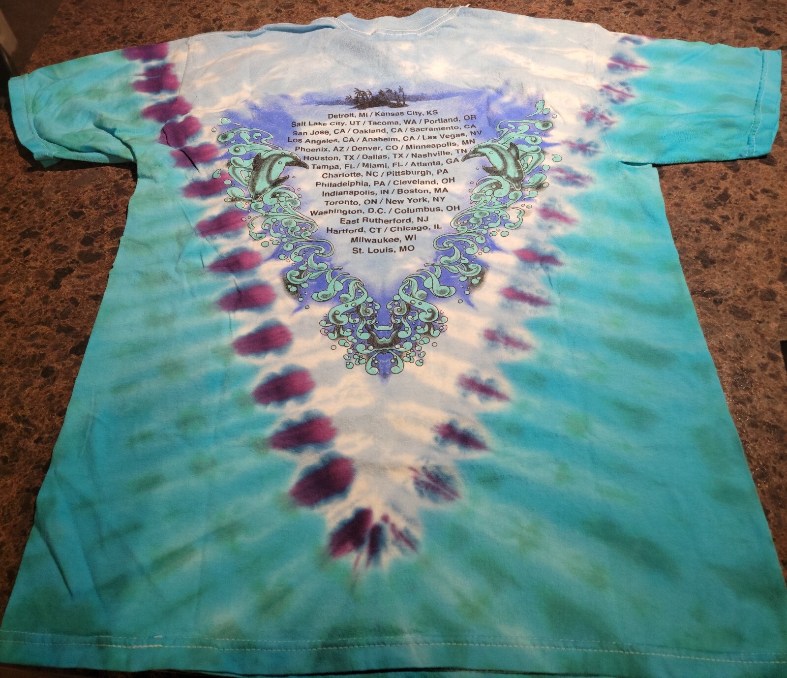 Crosby Stills Nash Young CSNY Tye Dye Sticker NWOT DS Double Stitch ...