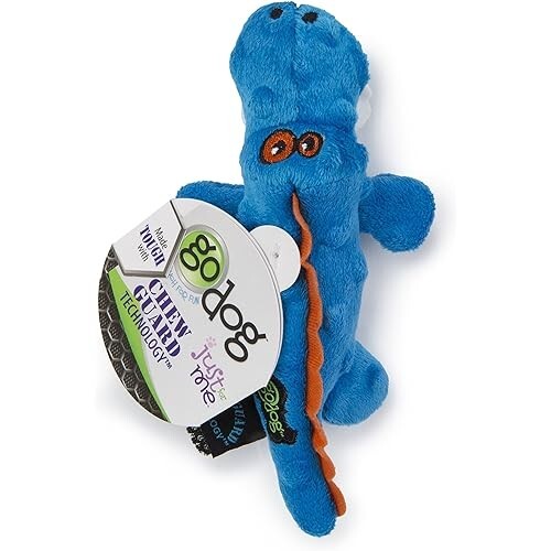 goDog Just For Me Gators with Chew Guard Tough Plush Dog Toy, Blue ...