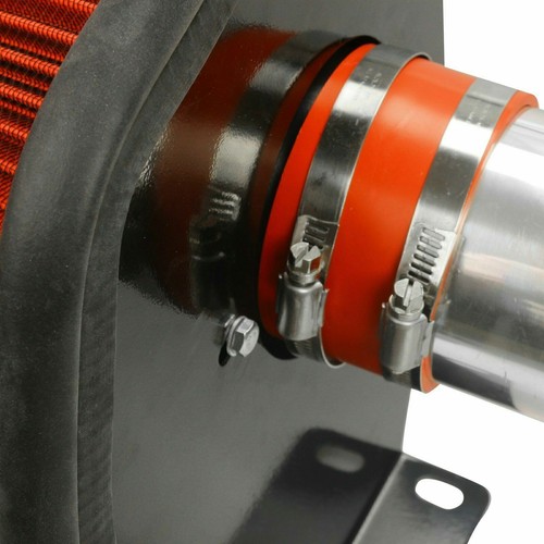 Cold Air Intake Kit + Heat Shield Red For 14-20 Chevrolet GMC Cadillac ...