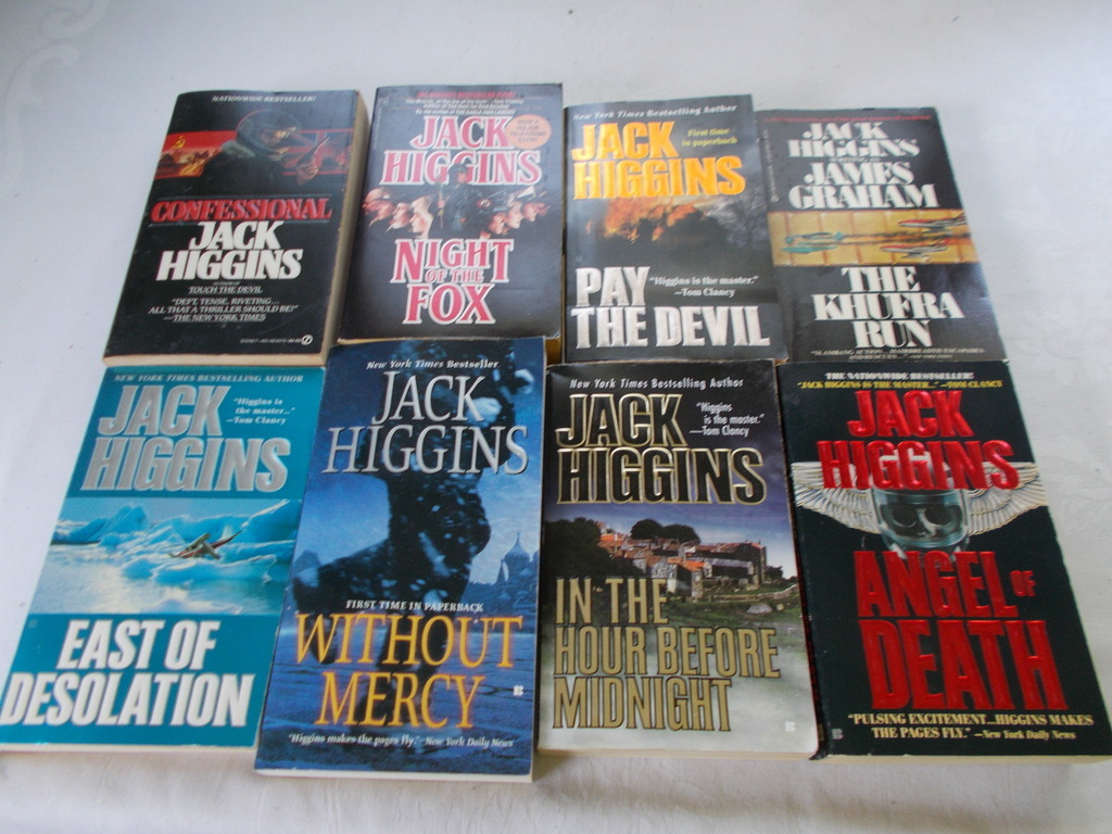 8 Jack Higgins East of Desolation Without Mercy Confessional Night of ...