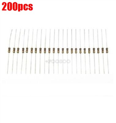 200Pcs 4K7Ω 4K7 Ohm 4700 Ohm 1/4W 0.25W 5% Carbon Film Resistors Cf eo ...