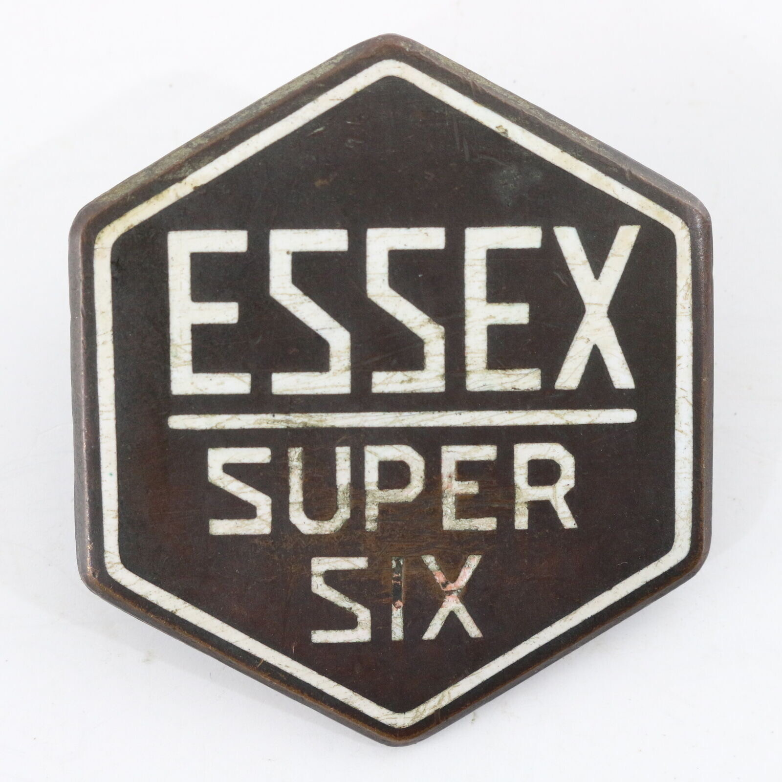 1920s Essex Super Six Metal Automobile Emblem Original Radiator Badge 2 ...