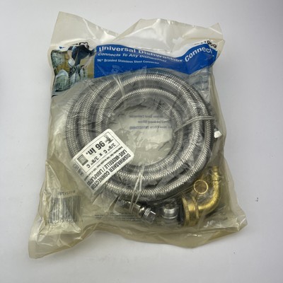 Watts Universal Dishwasher Connector 8’ Install Kit 3/8’’C X 3/8’’C ...