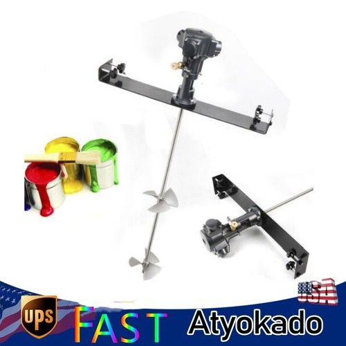 50-Gallon Pneumatic Tank Barrel Mixer 1/2HP Air Mix Clip Bracket ...