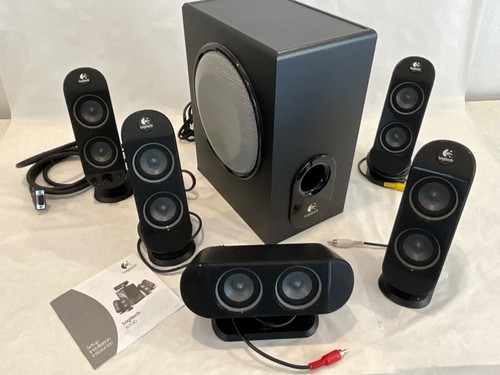 Logitech X-530 5.1 Sound System, 1 Subwoofer 5 Speakers Tested and ...