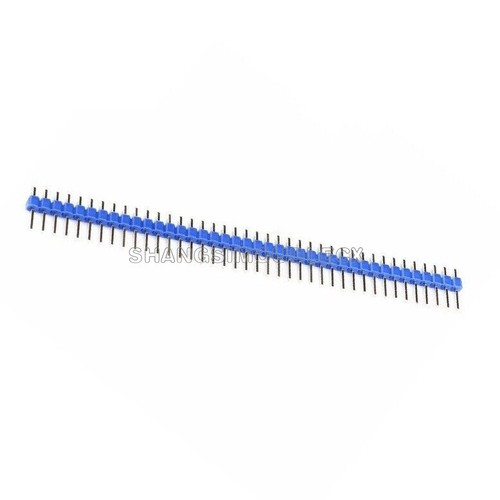 10PCS 1x40P 40Pin Male 2.54mm Breakable Pin Header Strip 40P Blue Color ...