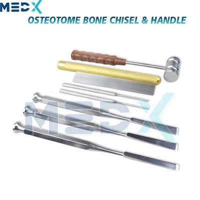 Osteotome Bone Curette Chisels With Fiber Handle Hammer Mallet ...