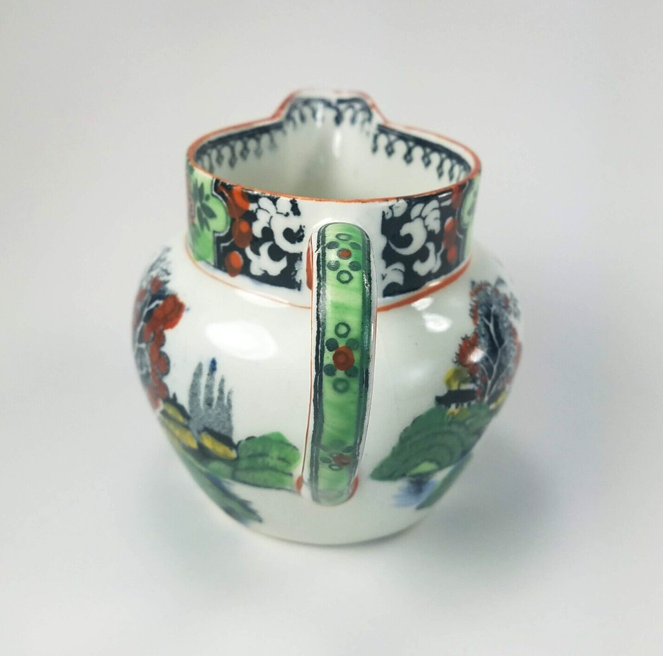 Vtg Variant Gaudy Willow Creamer T.G.G. & Co. Ming Pitcher TG Green ...