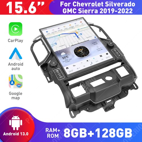 For Chevrolet Silverado GMC Sierra 2019-2022 Touch Screen GPS Navi 15.6" Radio | eBay
