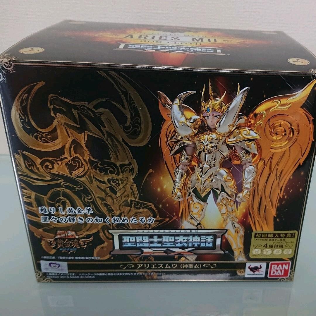 Saint Cloth Myth EX Aries Mu God Cloth Saint Seiya Soul of Gold Bandai ...