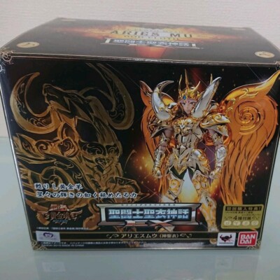 Saint Cloth Myth EX Aries Mu God Cloth Saint Seiya Soul of Gold Bandai ...