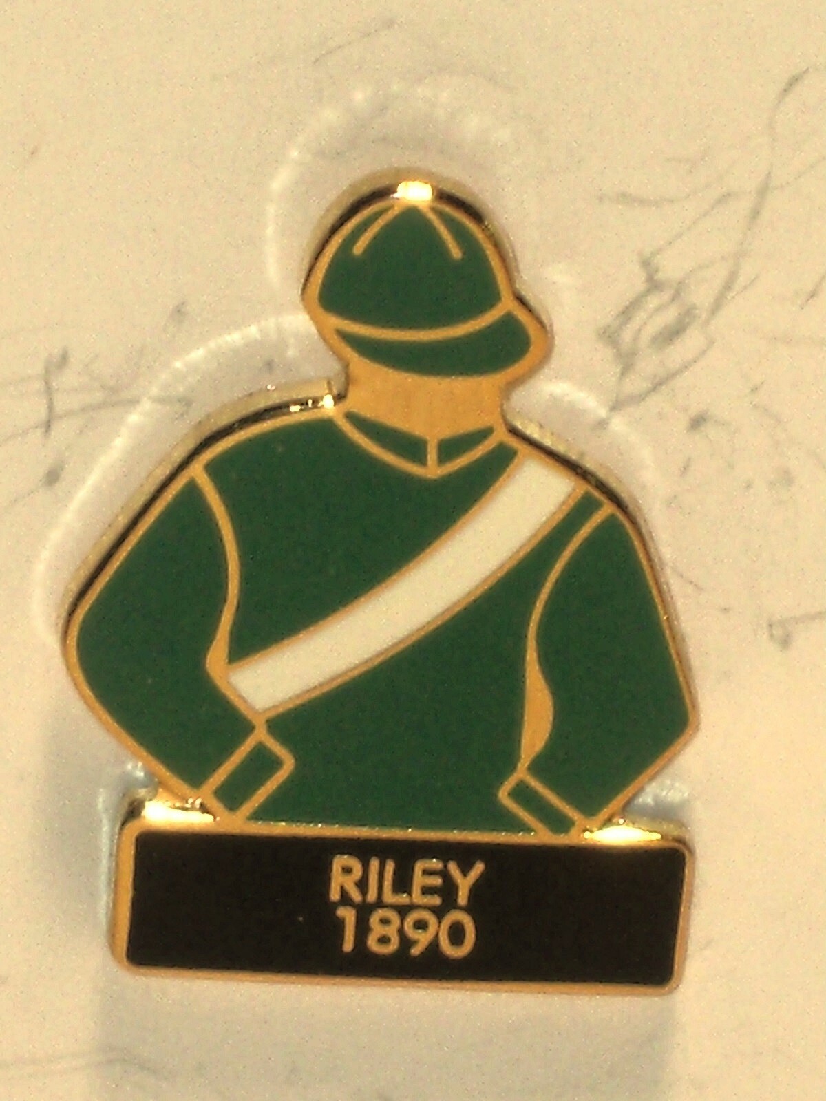 RILEY - 1890 Kentucky Derby Winner Jockey Silks Pin | eBay
