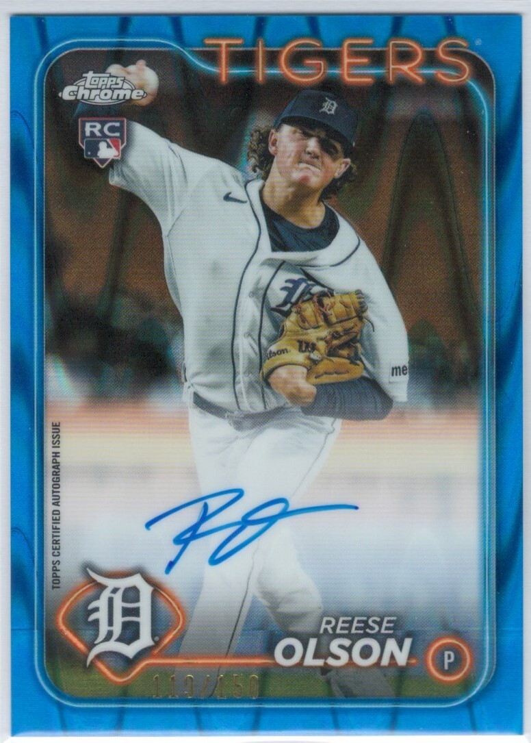 2024 Topps Chrome - Rookie Autographs Blue RayWave Refractor #RA-RO ...