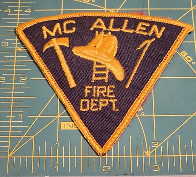 MC ALLEN TEXAS Fire Department Patch Embroidery Patch | eBay