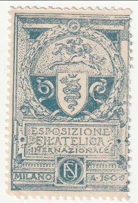 Italy - International Stamp Exhibition 1906 label(M)(Bl) | eBay