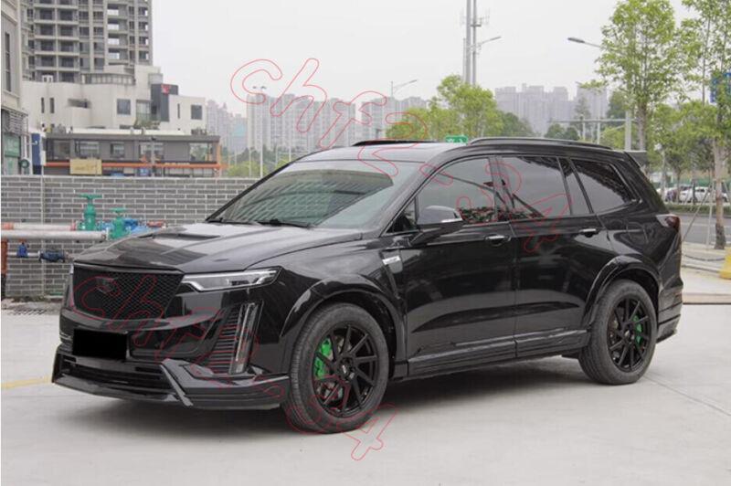 Fit For Cadillac XT6 2020-24 Gloss Black Side Door Body Guard Molding ...