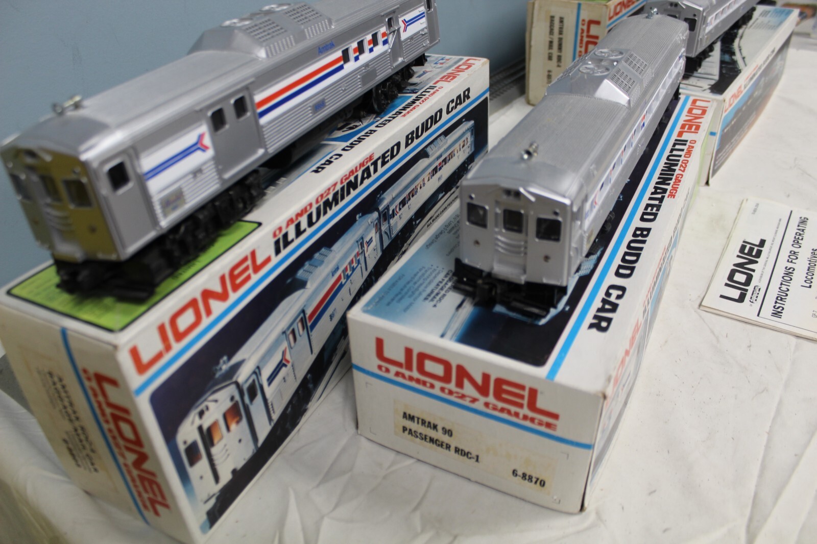LIONEL Amtrak RDC 4 Passenger Budd Cars 6-8868/8869/8870/8871 - O Gauge ...