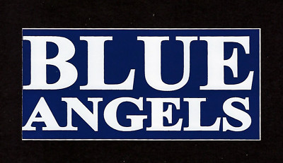 BLUE ANGELS SCRIPT MINI STICKER DECAL made in US NAVY VETERAN AIRSHOW ...
