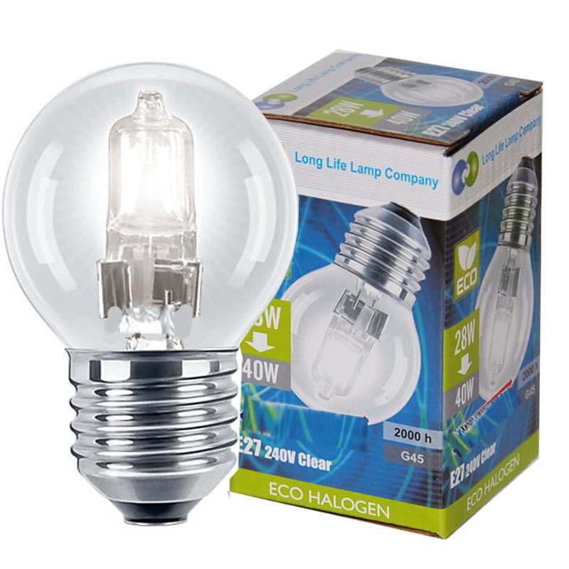 Eco Halogen Energy Saving Golf Ball Light Bulbs B22,E14,B15,E27 in 28w ...