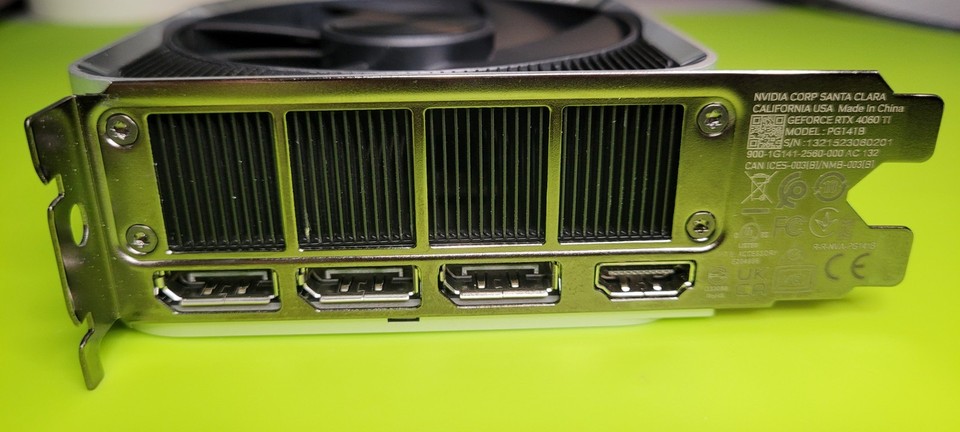 NVIDIA GeForce RTX 4060 Ti 8GB GDDR6 Founders Edition Graphics Card ...