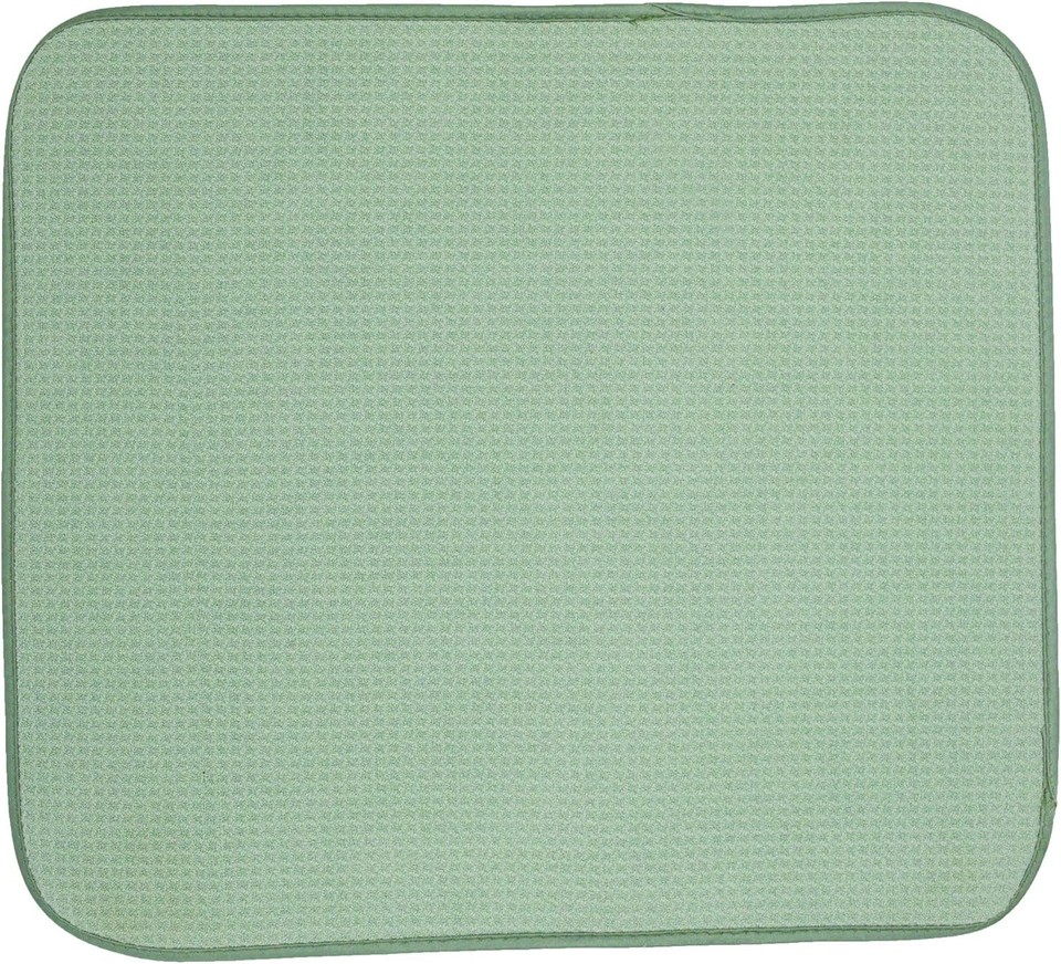 Microfibre Dish Drying mats for Kitchen Draining Board 40 x 46 cm, Ice ...