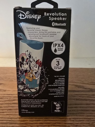 iJoy Disney Revolution Speaker Bluetooth, Wireless Splash Proof, 3H ...