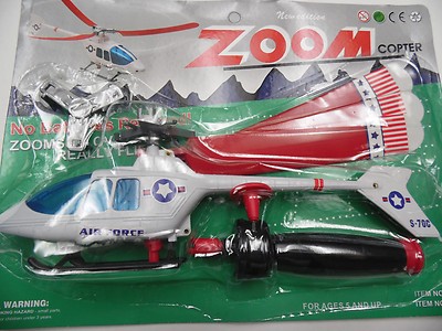 ZOOM COPTER - Flies Over 100 FT. No Batteries Needed!! NIP | eBay