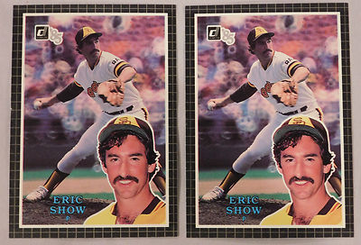 (2) ERIC SHOW PADRES 1985 DONRUSS Baseball Card 3 1/2" X 5 | eBay