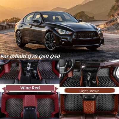 Floor Mats Fit For INFINITI Q70 Q60 Q50 All Models Auto Carpets 3D ...