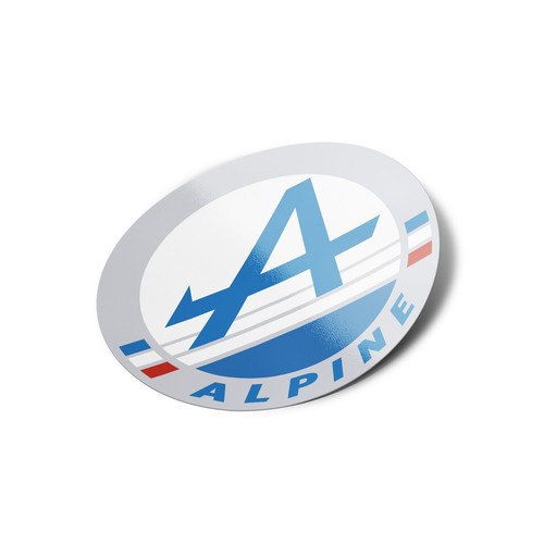 PACK x5 AUTOCOLLANTS STICKERS ALPINE LOGO VINTAGE Automobile renault ...