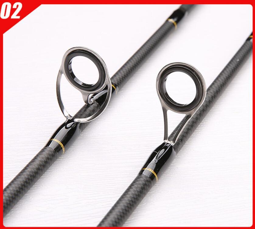 Carbon Fiber Fishing Rod Spinning Casting Fishing Rods 1.65m 1.8m Poles ...