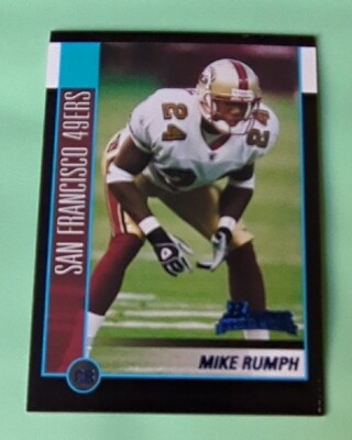 2002 Bowman Football Card #200 Mike Rumph Rookie - San Francisco 49ers ...