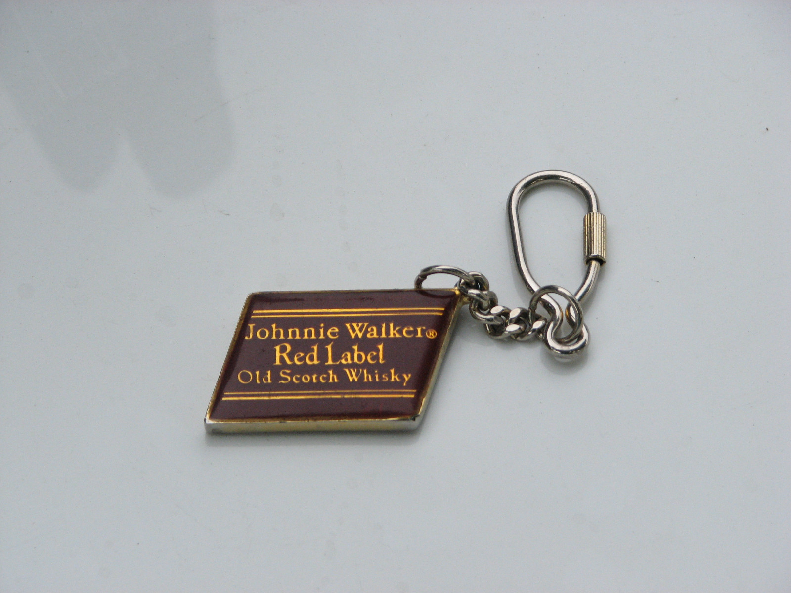 Vintage Johnnie Walker Red Label keychain Old scotch whisky key ring ...