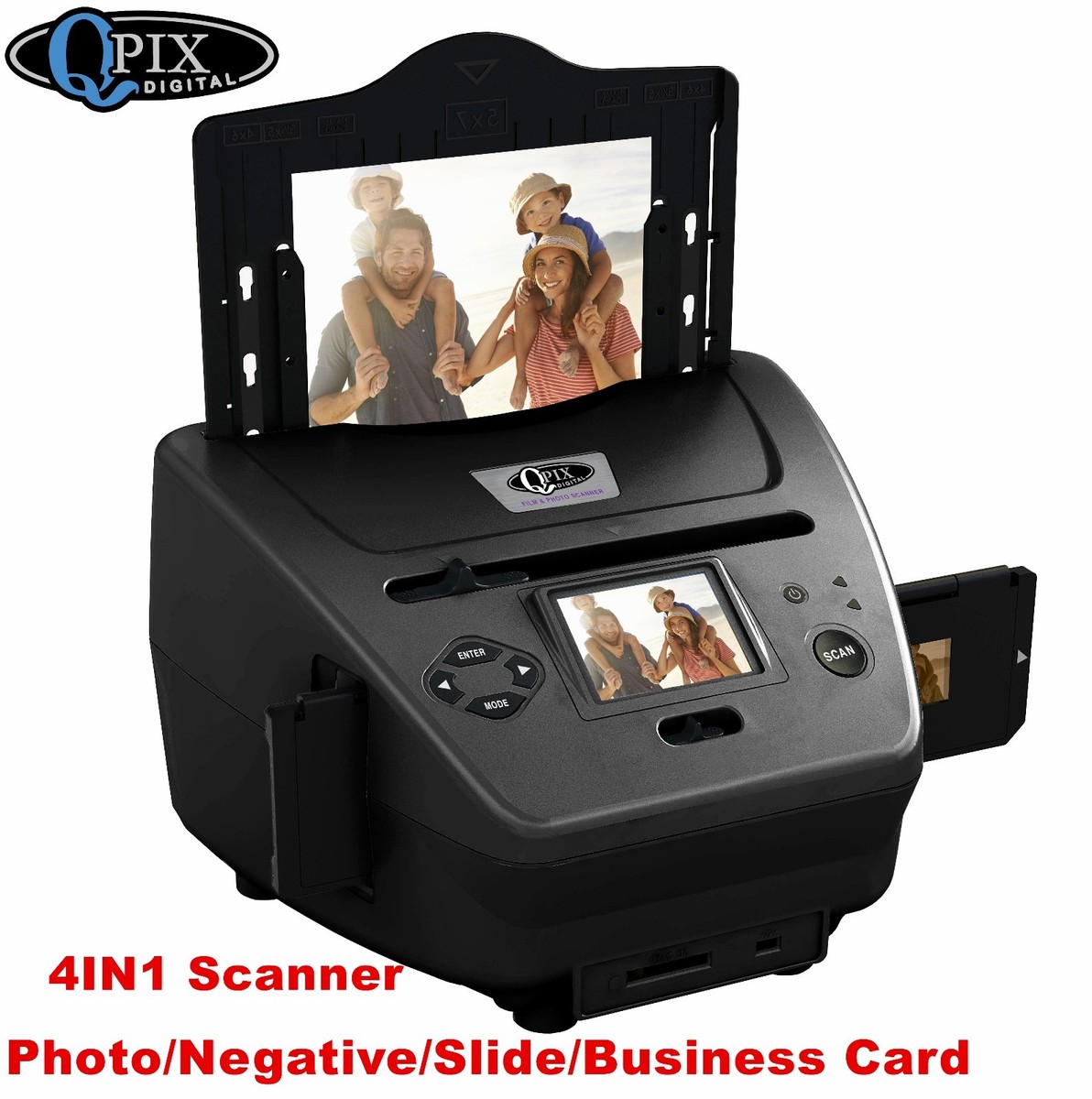 Qpix Film Scanner 35mm Negative Slide Film Scanner Photo Digitizer