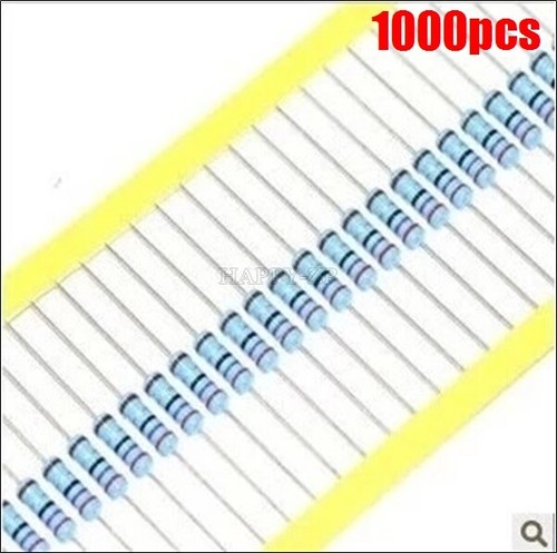 1000Pcs 1/4W Watt 470K Ohm 470Kohm Metal Film Resistor 0.25W 4700000R 1 ...